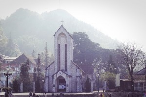 The unique architecture of Sapa Stone Church